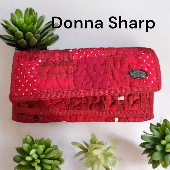 Donna Sharp | Bags | Donna Sharp Red Quilted Wallet | Poshmark